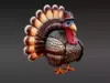 Stylized Thanksgiving Turkey 3D Model Printable Cartoon Style 3D model ...