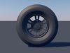 6 Lug Rims with Low Poly Treadless Tire 3D model | CGTrader