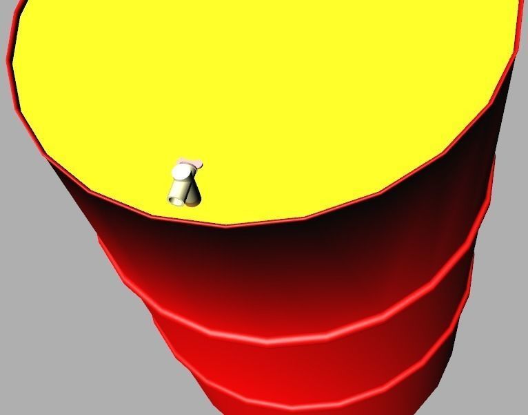 oil drum motor oil free 3D model | CGTrader