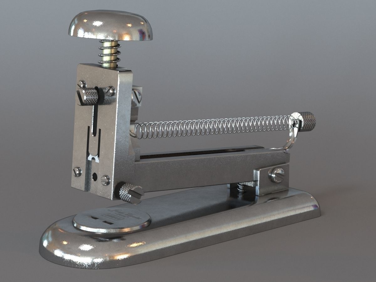 Vintage stapler 3D model | CGTrader