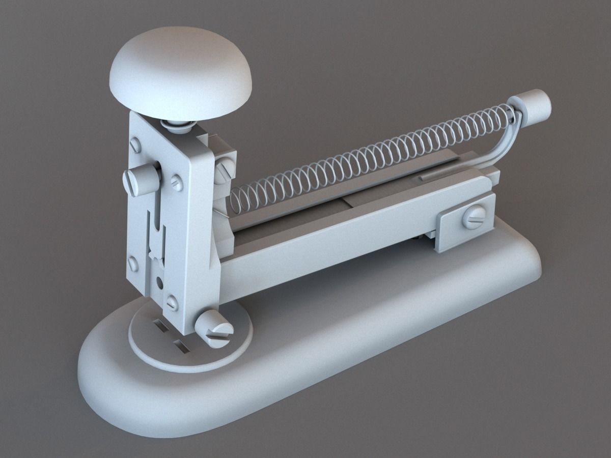 Vintage stapler 3D model | CGTrader