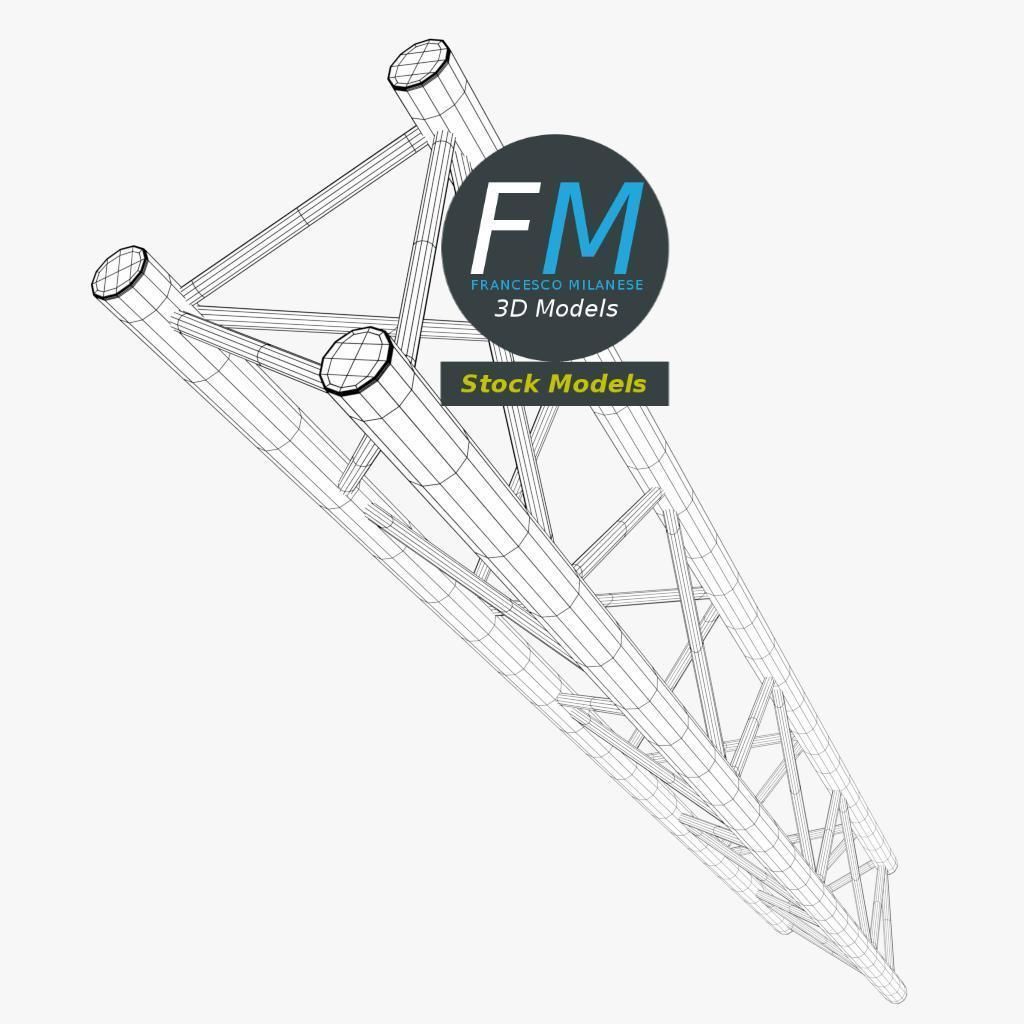 Pylon metal truss 3D model | CGTrader
