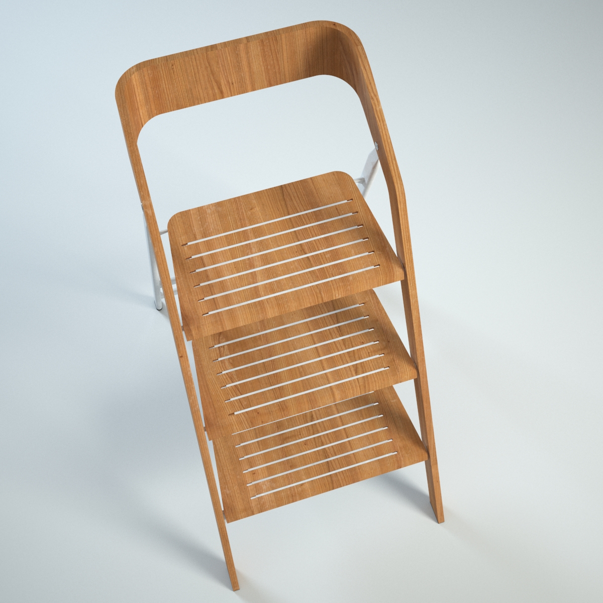 Vintage Usit Stepladder Chair 3-Step Version 3D model | CGTrader