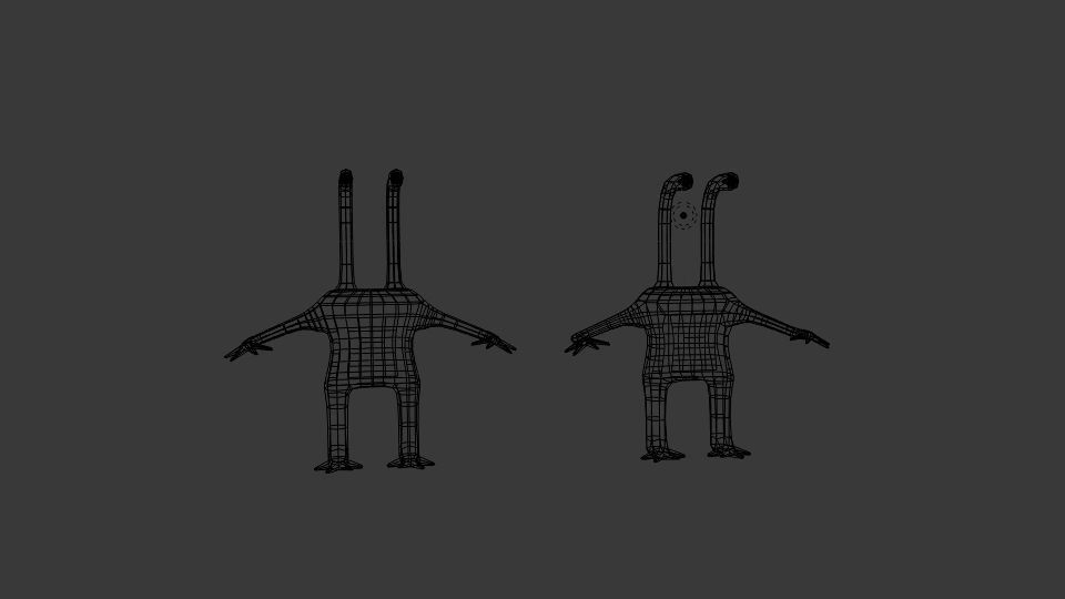 3D model Long Neck Eye Alien VR / AR / low-poly | CGTrader