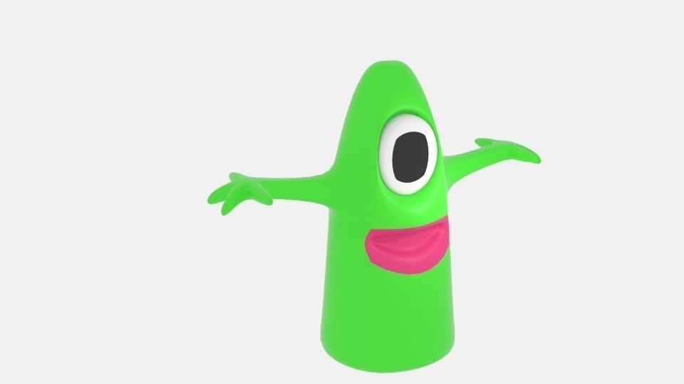 3D model One Eye Alien Slime VR / AR / low-poly | CGTrader