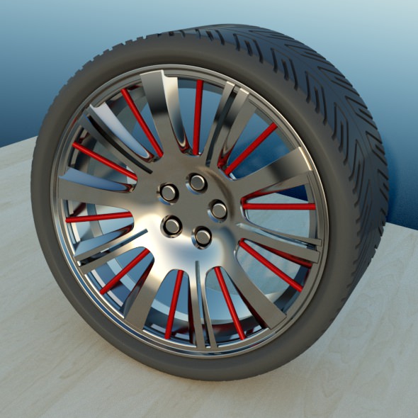Sports car wheel CAD model 3D model | CGTrader
