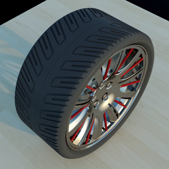 Sports car wheel CAD model 3D model | CGTrader