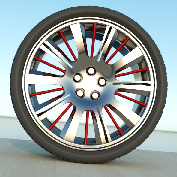 Sports car wheel CAD model 3D model | CGTrader