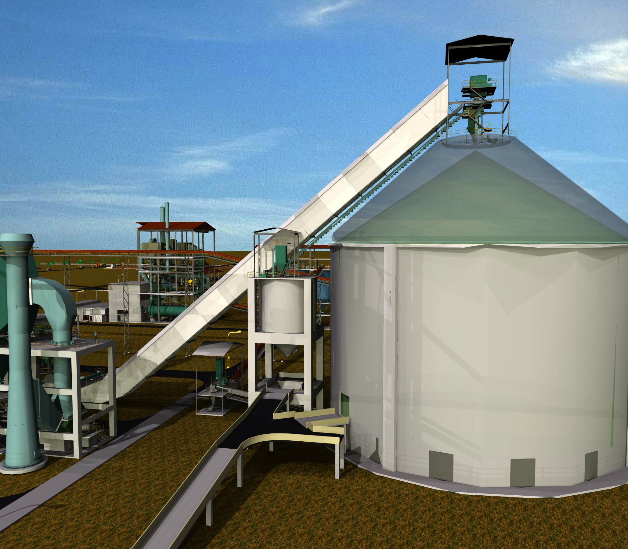 Deep Pan Conveyor Clinker Silo free 3D Model .dwg - CGTrader.com