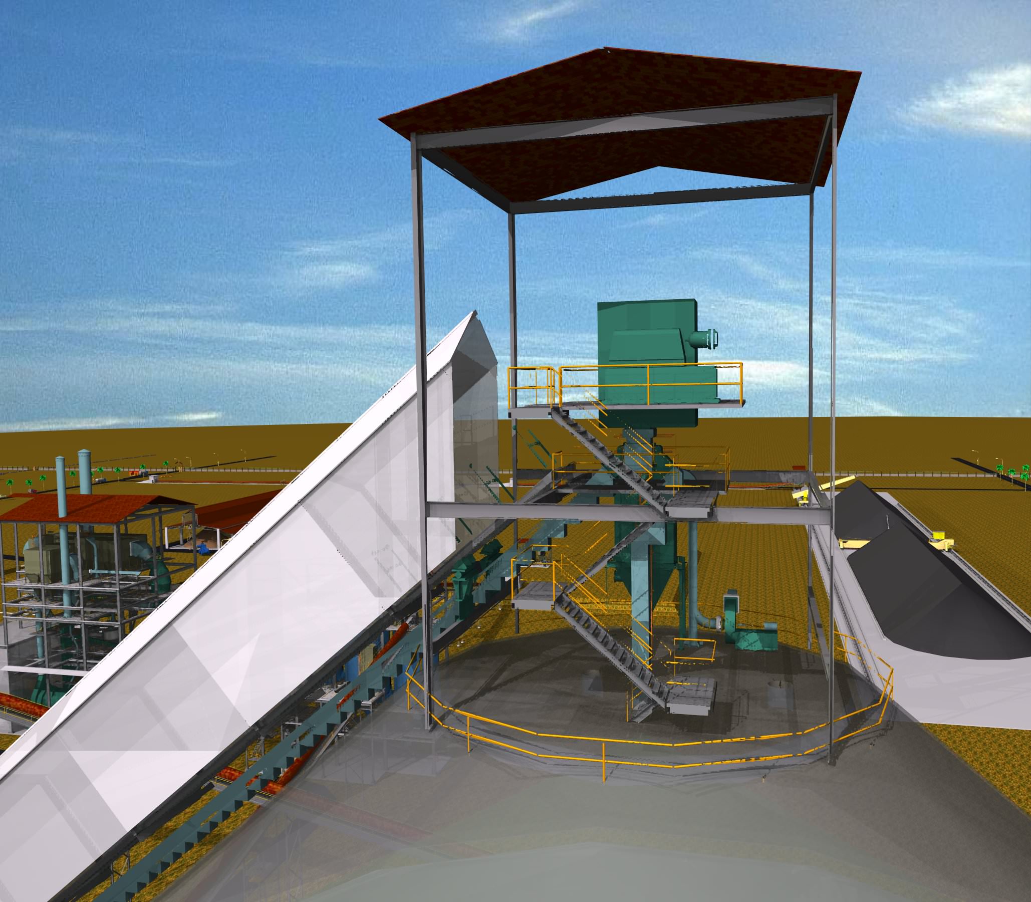 Deep Pan Conveyor Clinker Silo free 3D Model .dwg - CGTrader.com