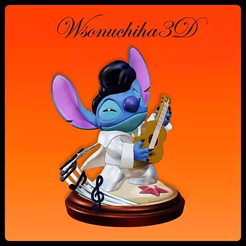 Stitch Figure 3 - Disney - Elvis Presley 3D model 3D printable | CGTrader