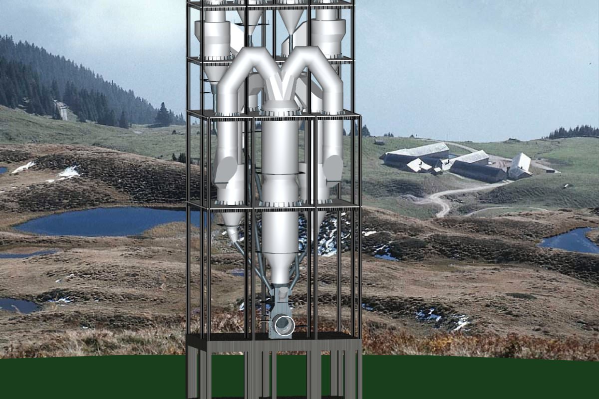 C-In Lined Calciner ILC -Steel Building free 3D model | CGTrader