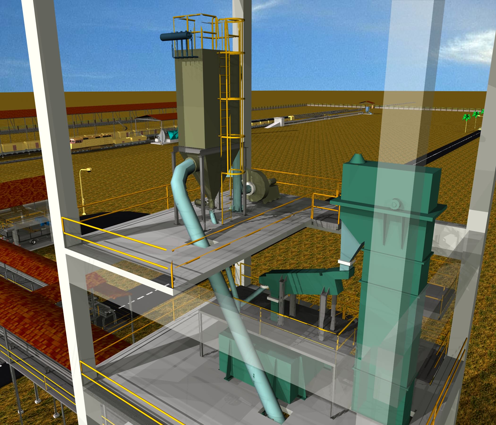 Cement Packing Plant free 3D model | CGTrader