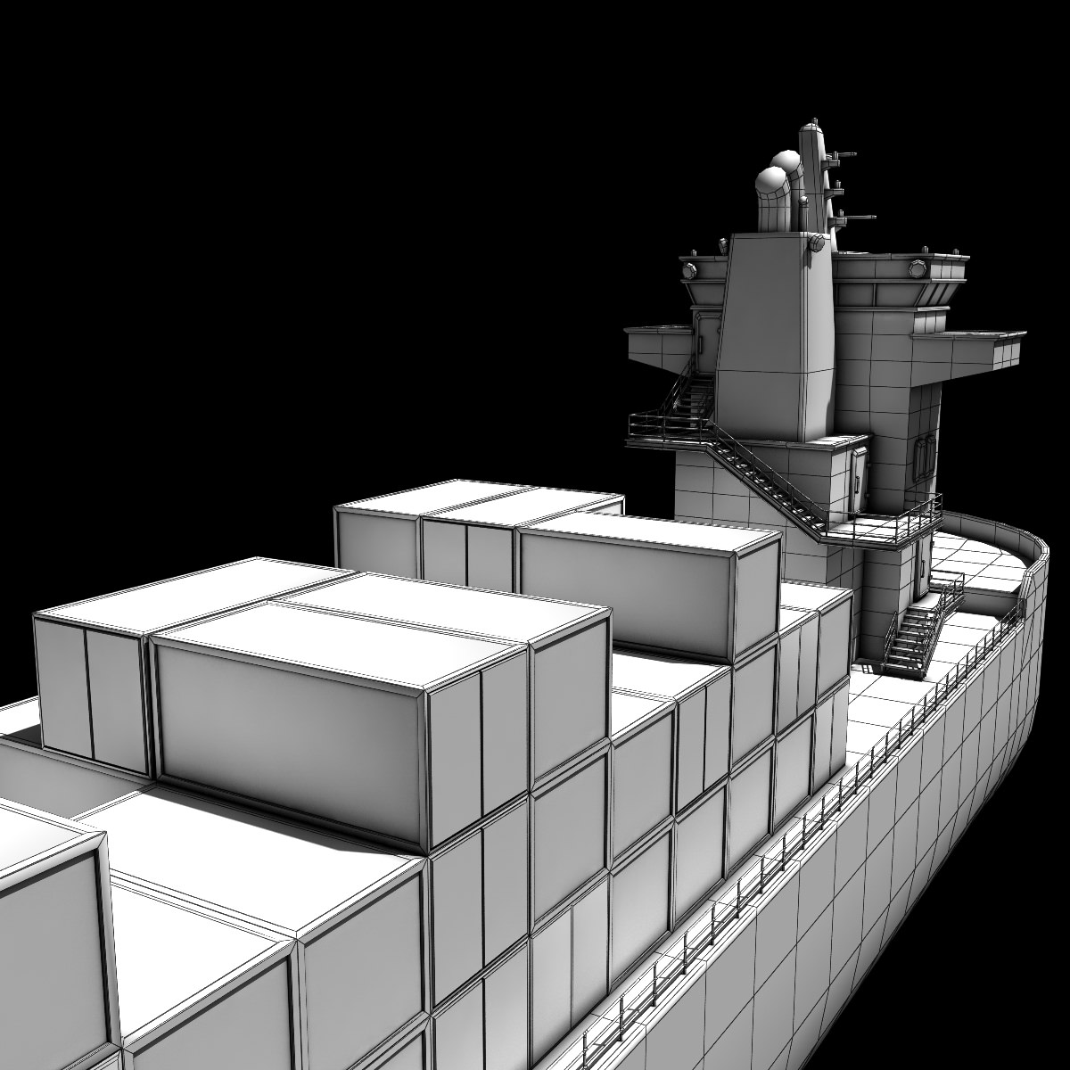 3D model Cargo Ship VR / AR / low-poly | CGTrader