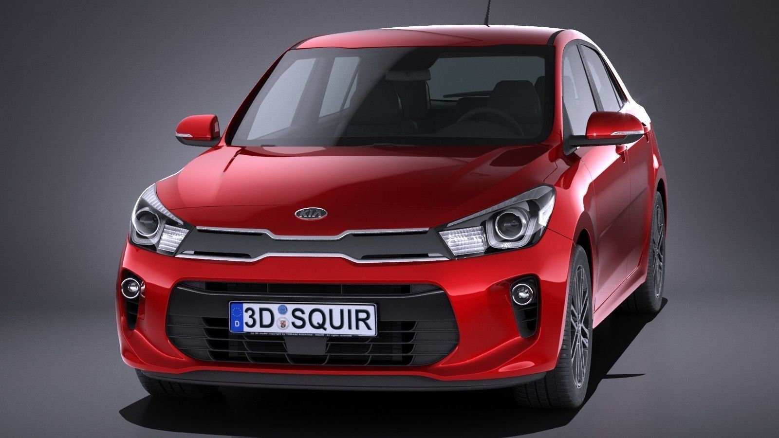 Kia Rio 2017 3D model | CGTrader