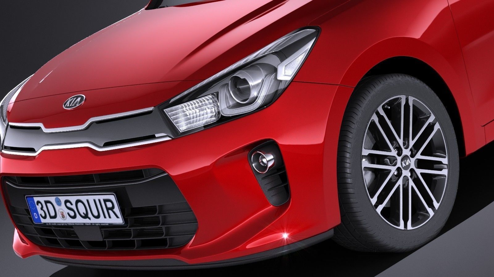 Kia Rio 2017 3D model | CGTrader