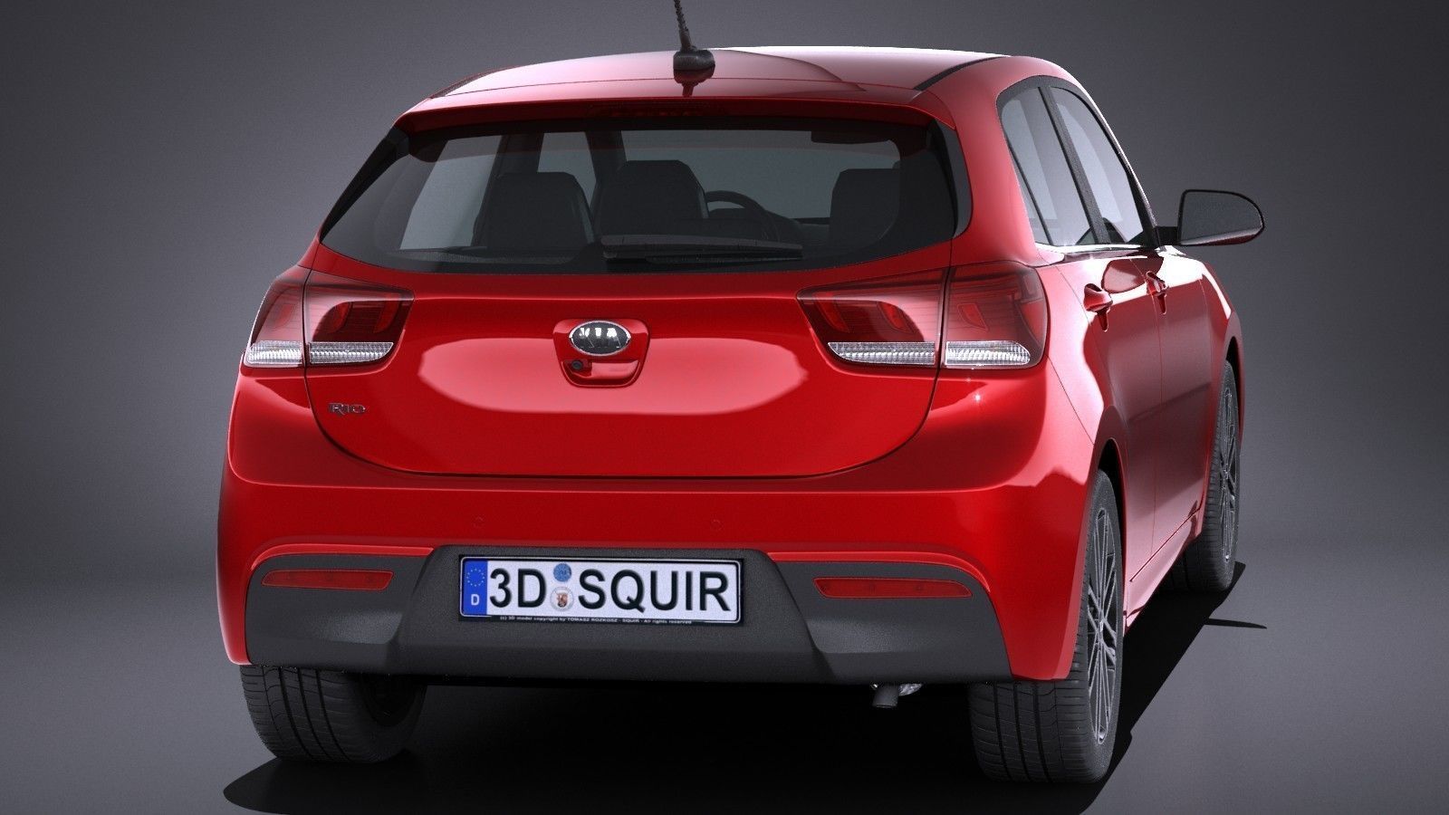 Kia Rio 2017 3D model | CGTrader