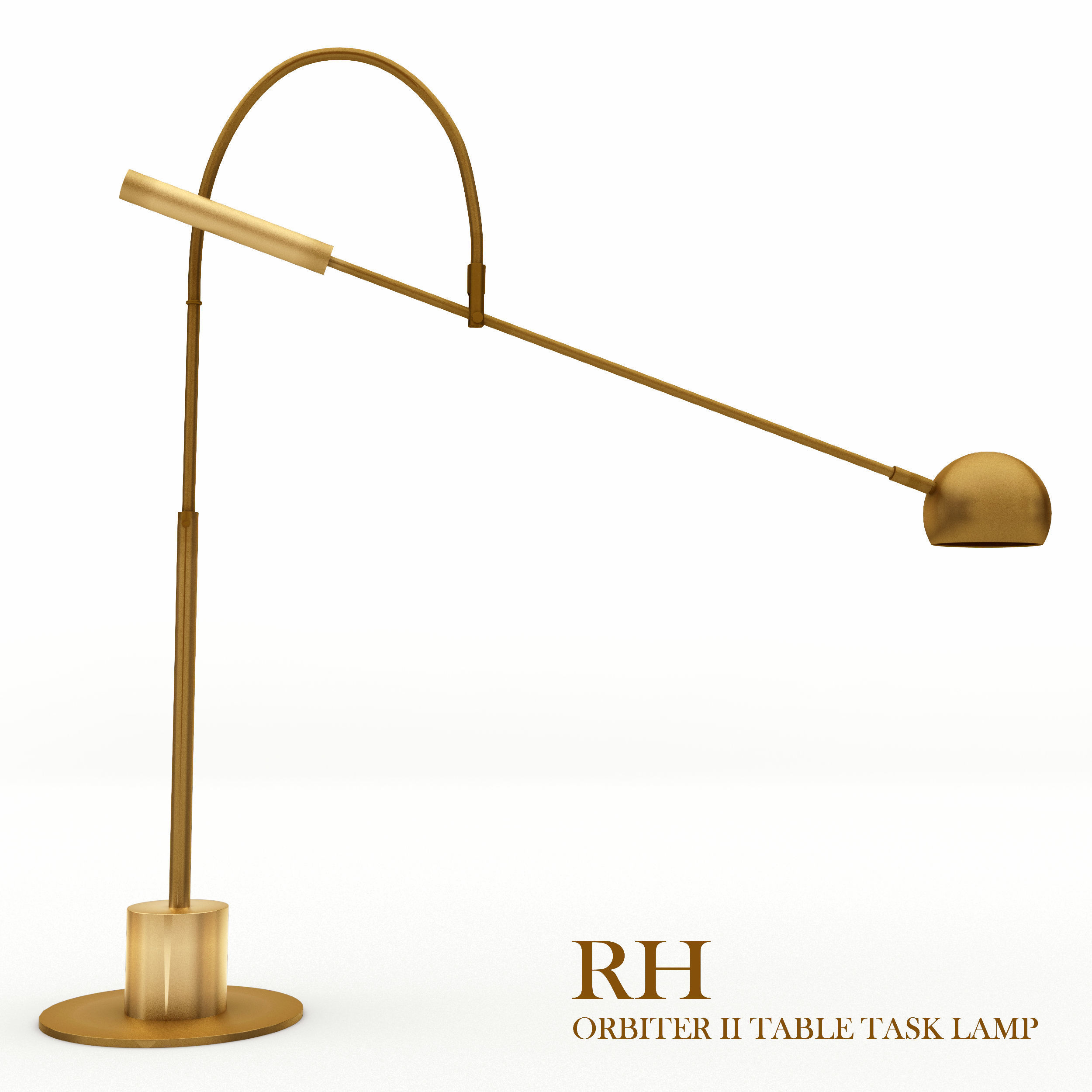 ORBITER II TABLE TASK LAMP 3D model | CGTrader