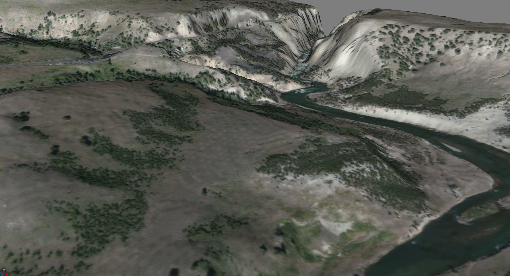 Yellowstone Tower Falls and Creek 3D model | CGTrader