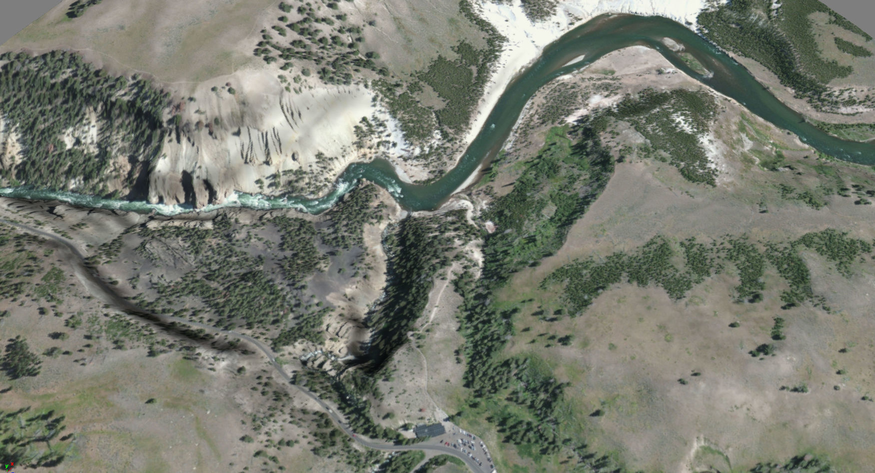 Yellowstone Tower Falls and Creek 3D model | CGTrader