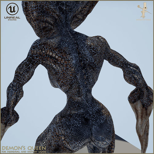 3D model Demons Queen VR / AR / low-poly rigged animated | CGTrader