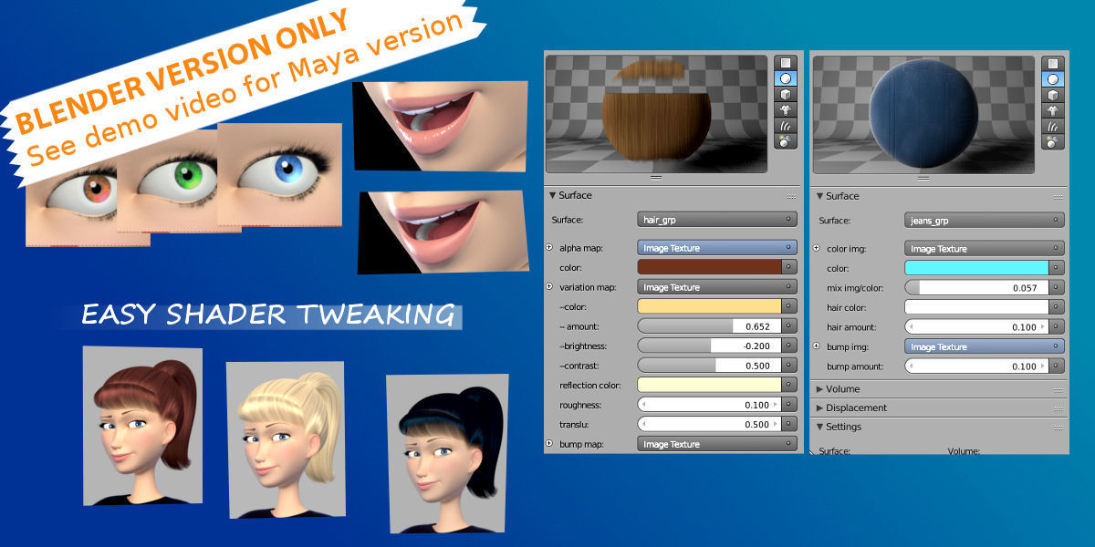 Anna Rig 3D model rigged | CGTrader