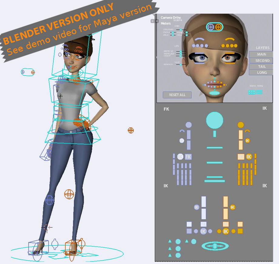 Anna Rig 3D model rigged | CGTrader