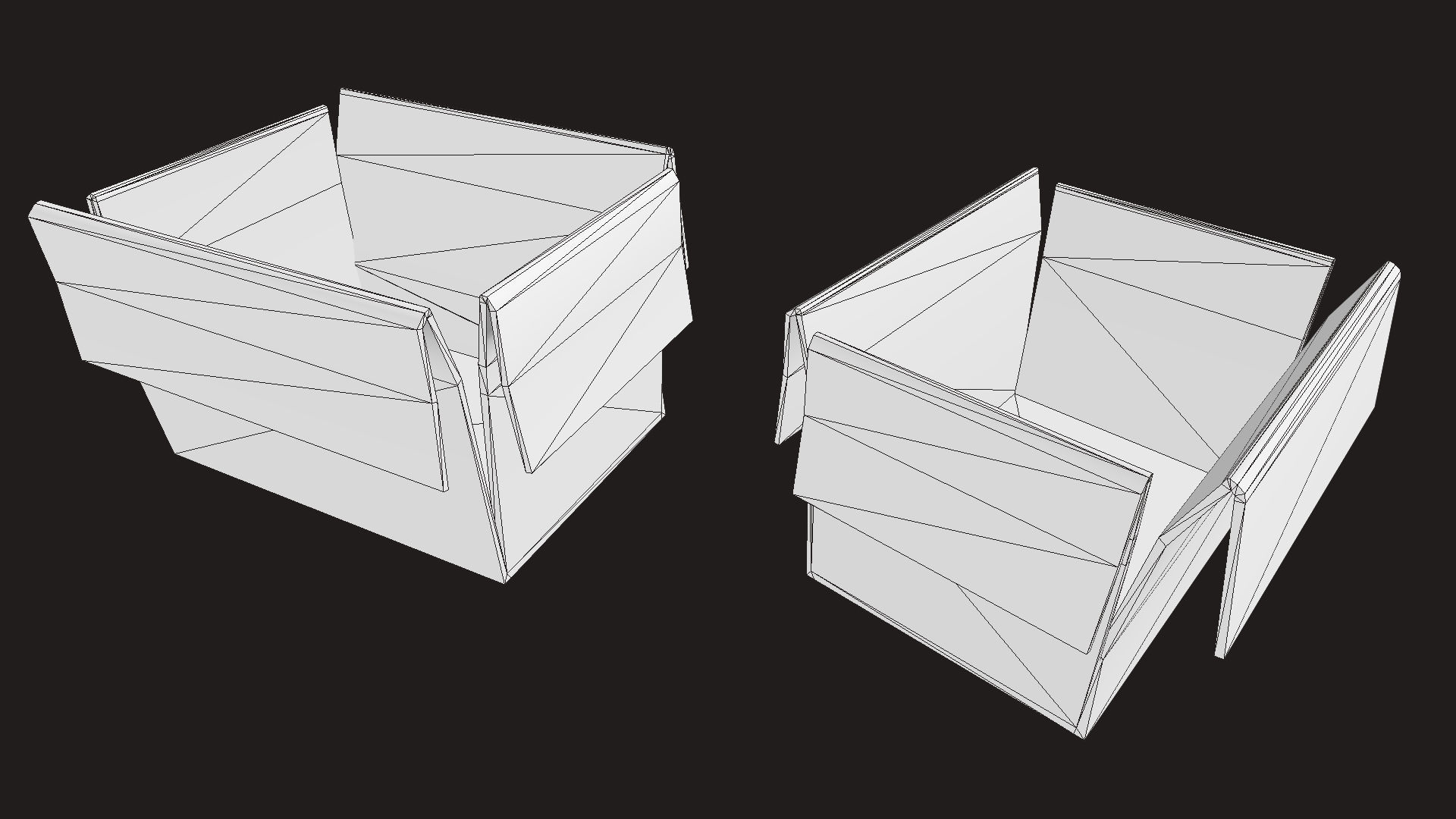 3D model Cardboard boxes Debris VR / AR / low-poly | CGTrader