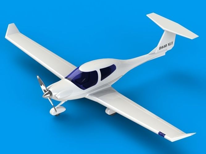 Diamond DA-40 3D model | CGTrader