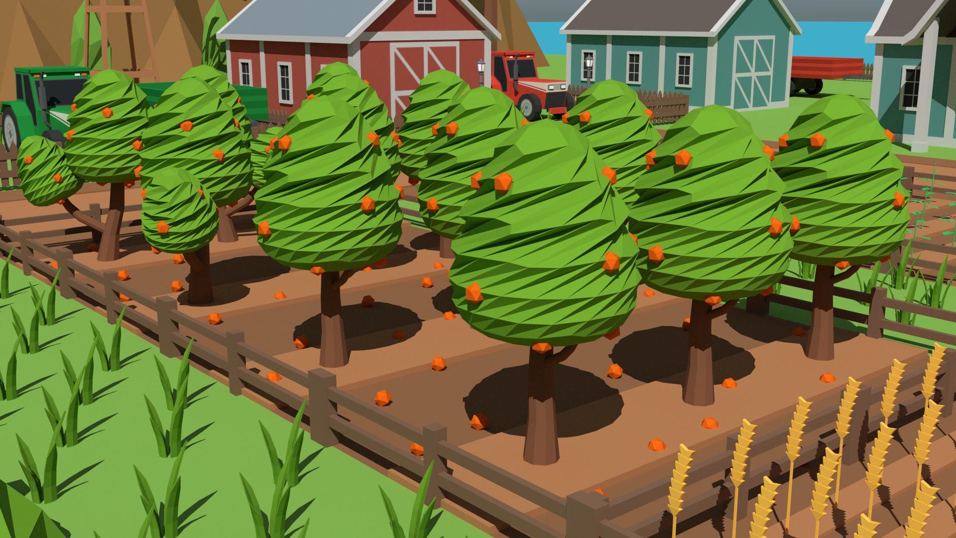 3D model SimplePoly Farm - Low Poly Assets VR / AR / low-poly | CGTrader