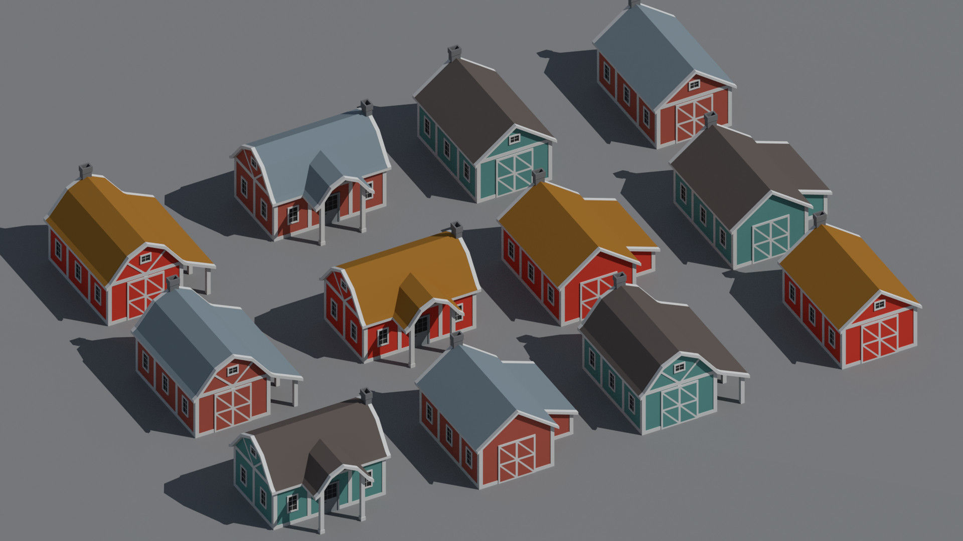 3D model SimplePoly Farm - Low Poly Assets VR / AR / low-poly | CGTrader