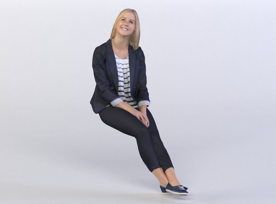 Casual posed character models bundle Nr 001 3D model | CGTrader