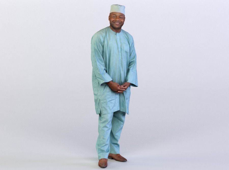 Ray 0173 Man in a surgeon robe 3D model | CGTrader