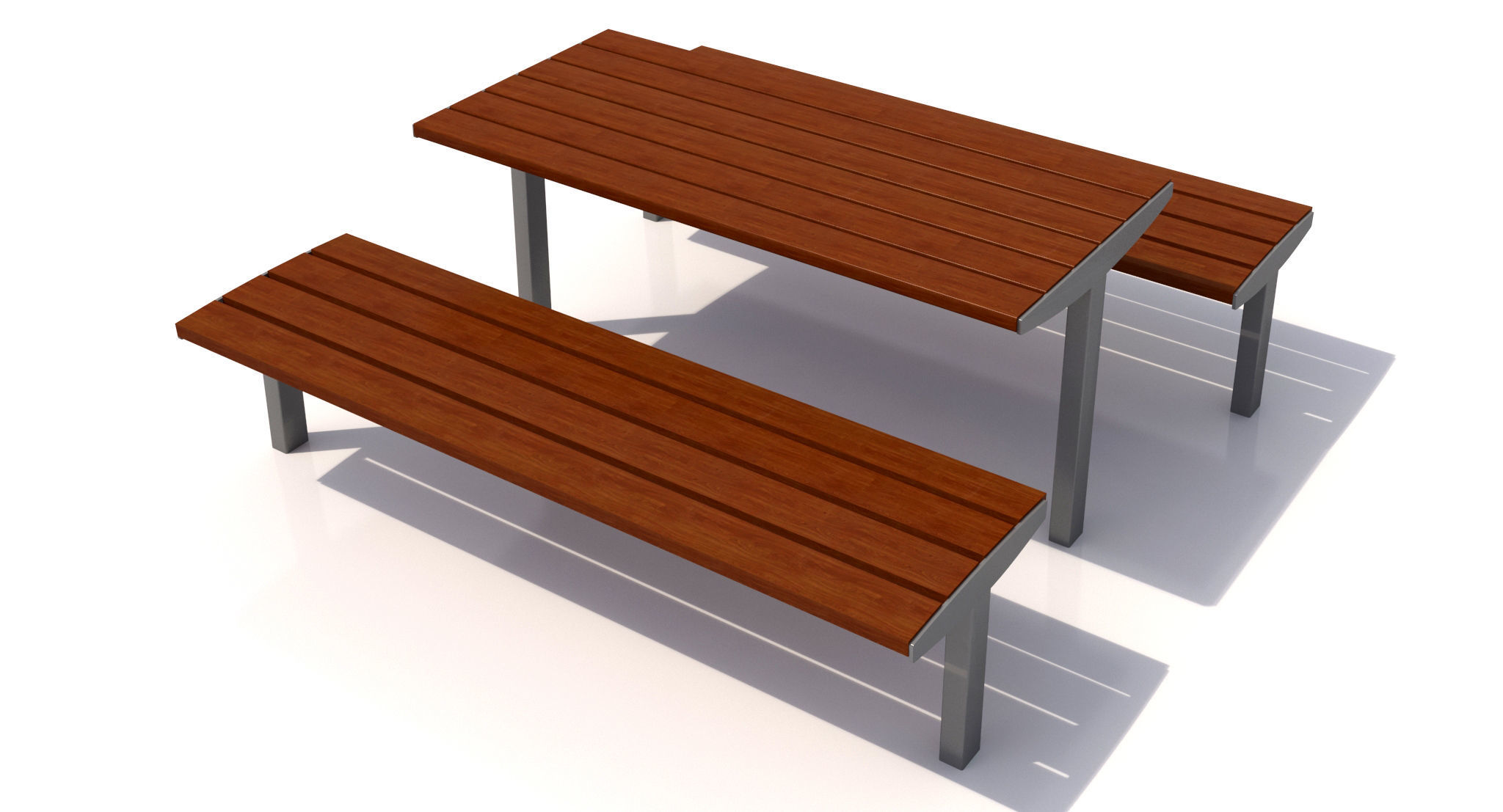 MMCite Vera Solo Bench and Table 3D model | CGTrader