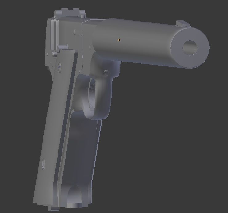 3D model High Standard HDM Pistol 3D Model VR / AR / low-poly rigged ...