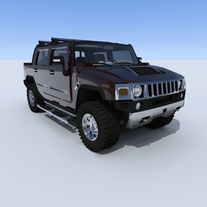 Hummer H2 free 3D model | CGTrader