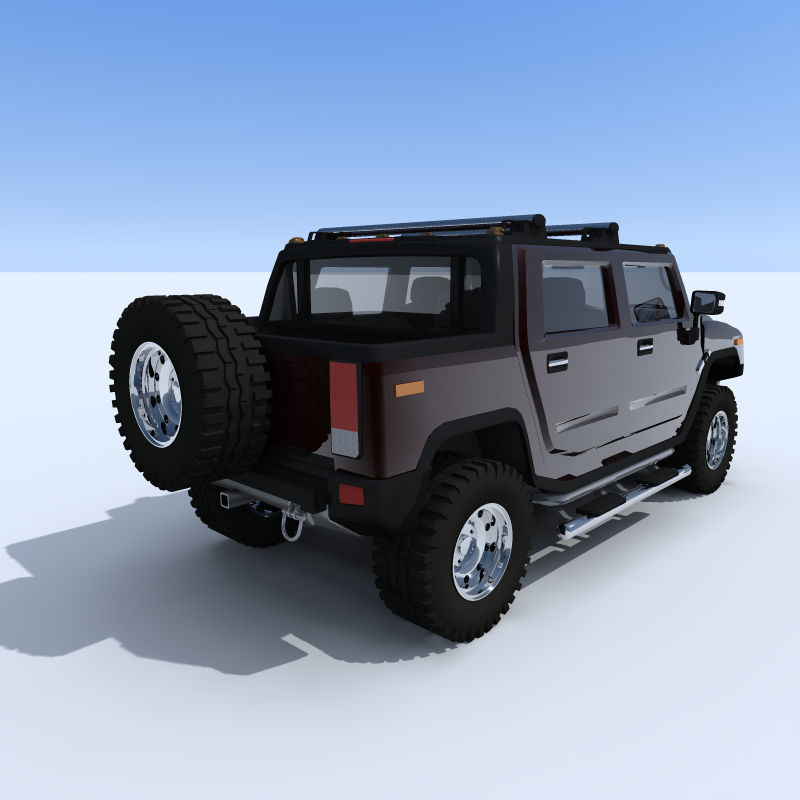 Hummer H2 free 3D model | CGTrader