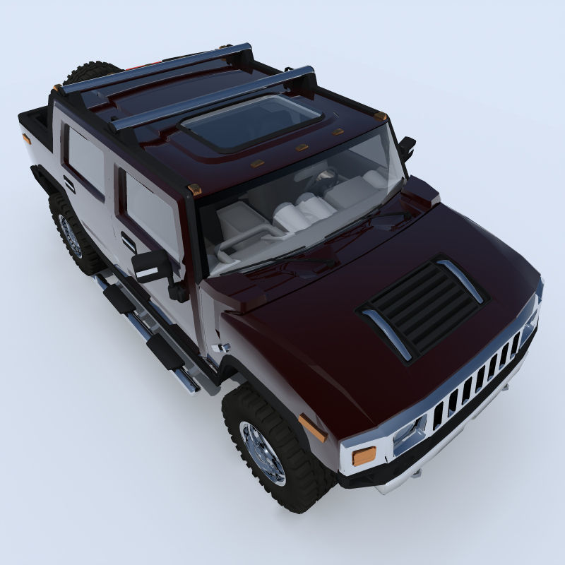 Hummer H2 free 3D model | CGTrader