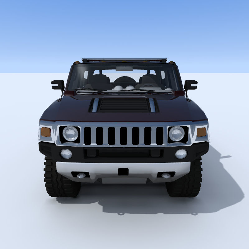 Hummer H2 free 3D model | CGTrader