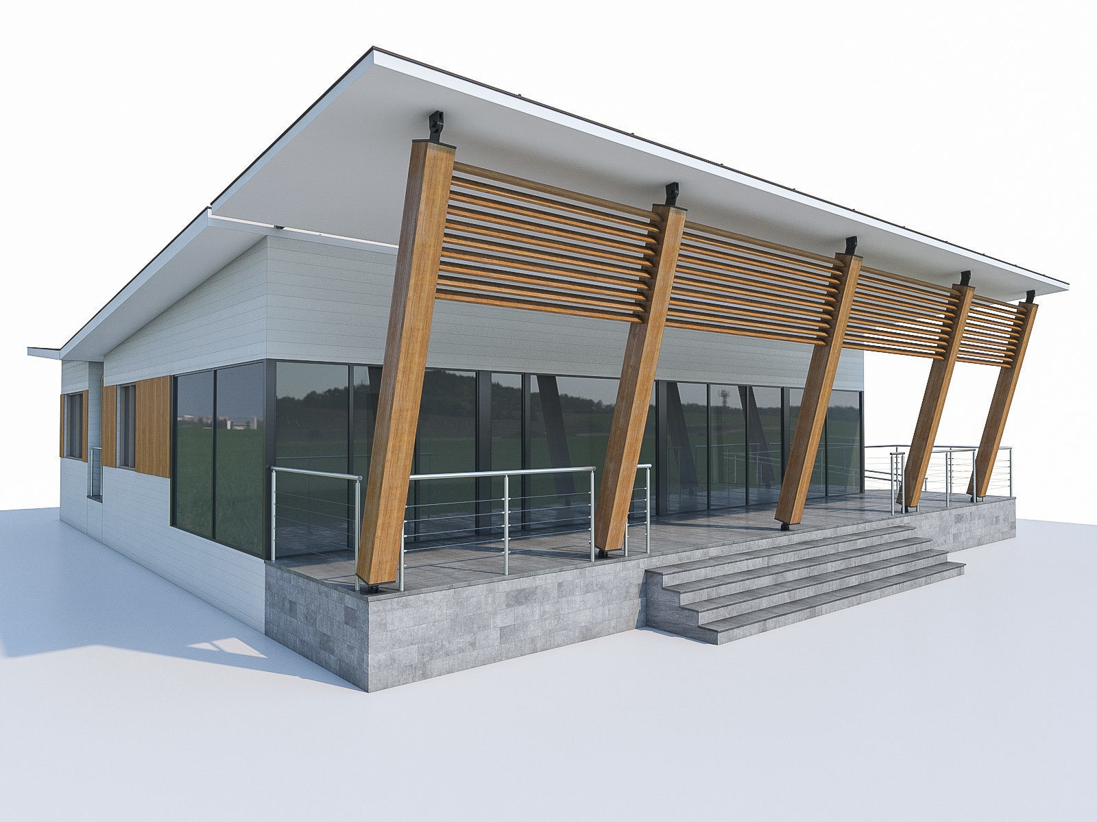 3D model Small Office Building 01 VR / AR / low-poly | CGTrader