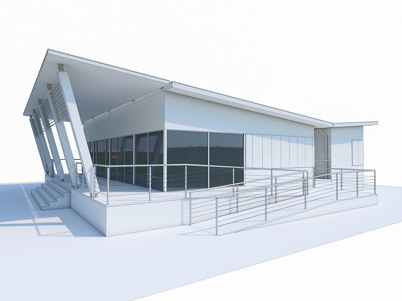 3D model Small Office Building 01 VR / AR / low-poly | CGTrader