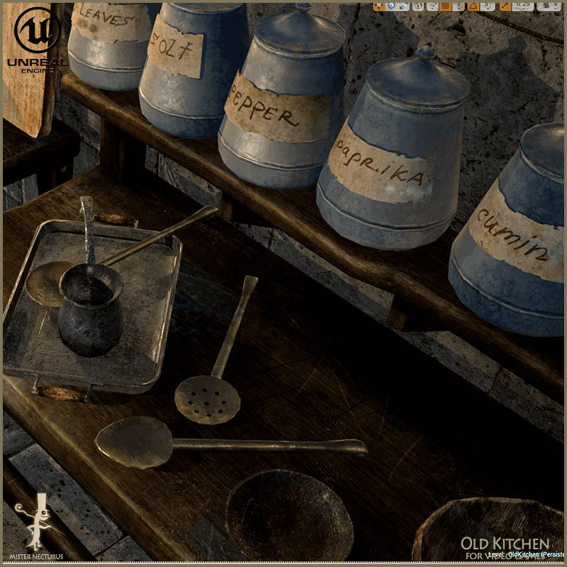 3D model Old Kitchen VR / AR / low-poly | CGTrader