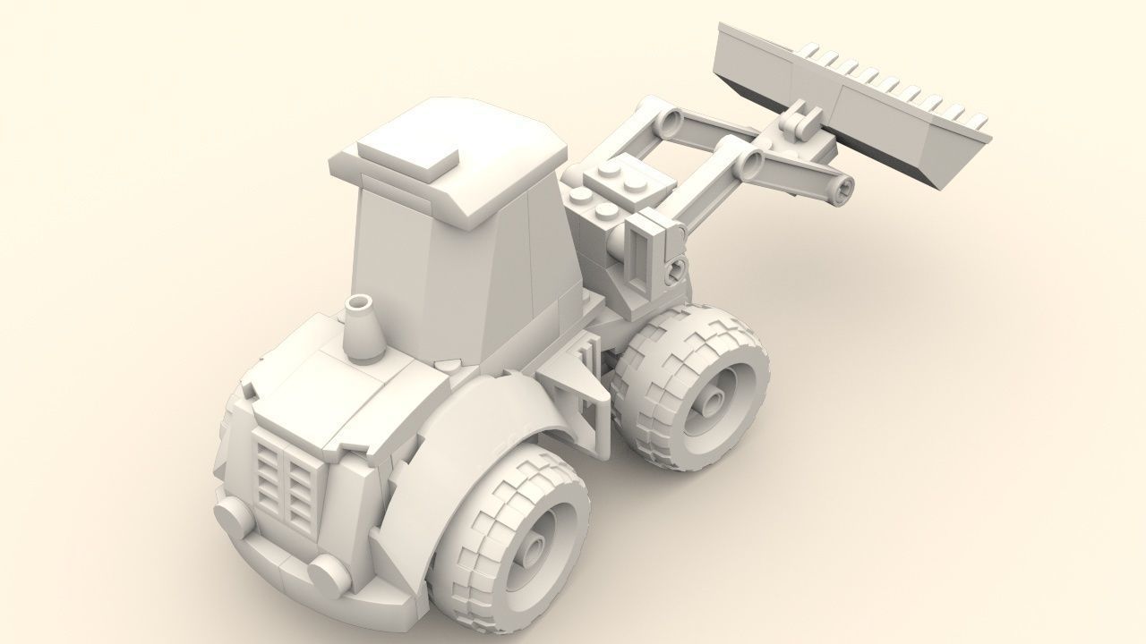 LEGO Wheel Loader High Quality 3D Model 3D model | CGTrader