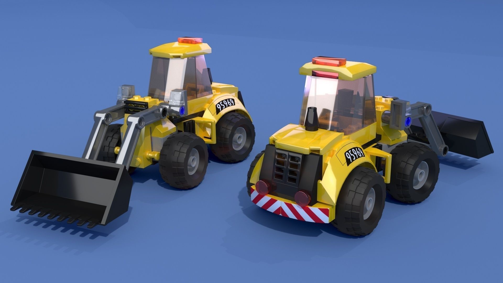 LEGO Wheel Loader High Quality 3D Model 3D model | CGTrader