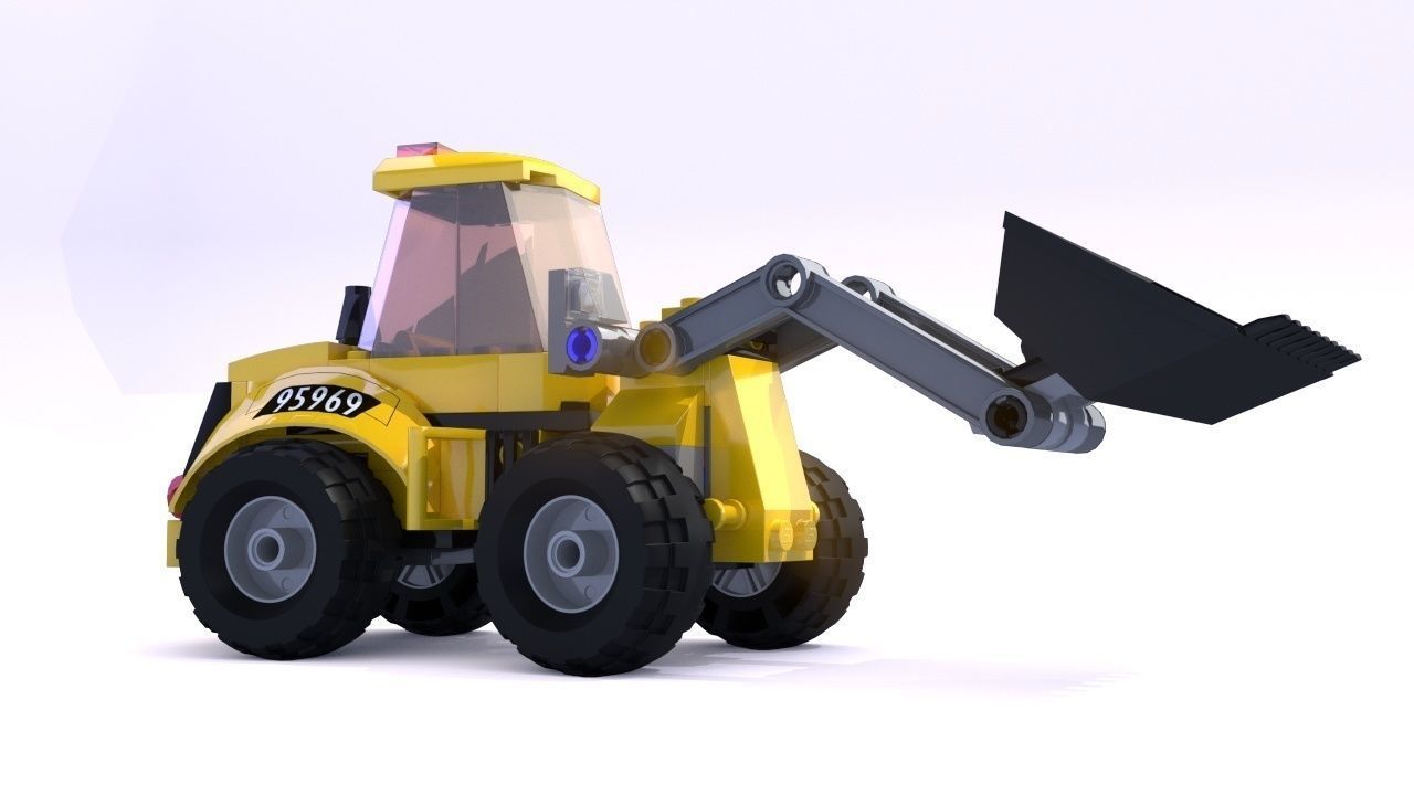 LEGO Wheel Loader High Quality 3D Model 3D model | CGTrader
