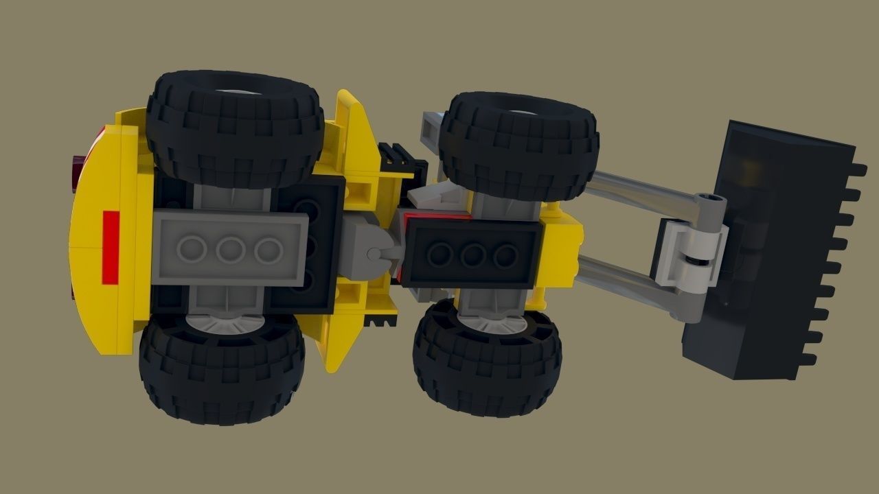 LEGO Wheel Loader High Quality 3D Model 3D model | CGTrader