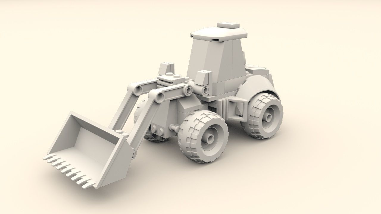 LEGO Wheel Loader High Quality 3D Model 3D model | CGTrader