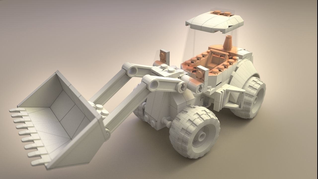 LEGO Wheel Loader High Quality 3D Model 3D model | CGTrader