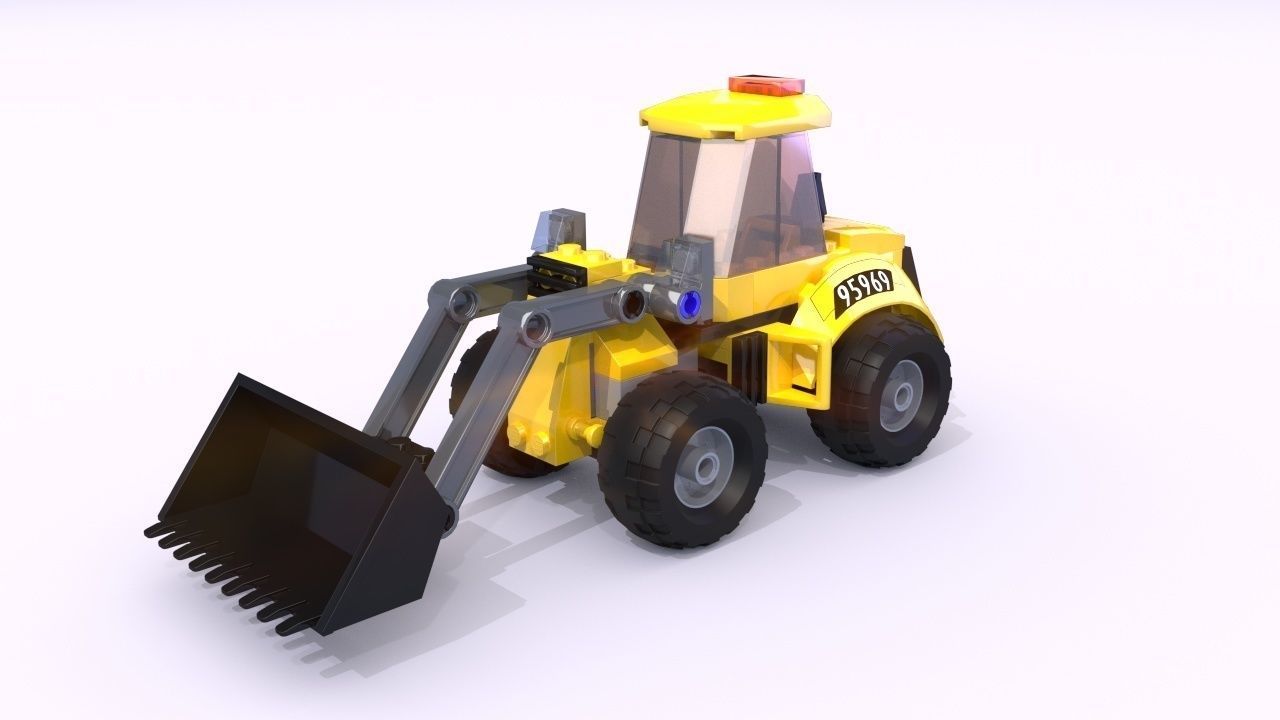 LEGO Wheel Loader High Quality 3D Model 3D model | CGTrader