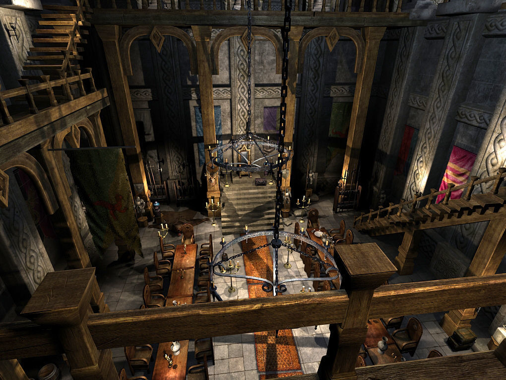 3D model Medieval Castle Interior VR / AR / low-poly | CGTrader